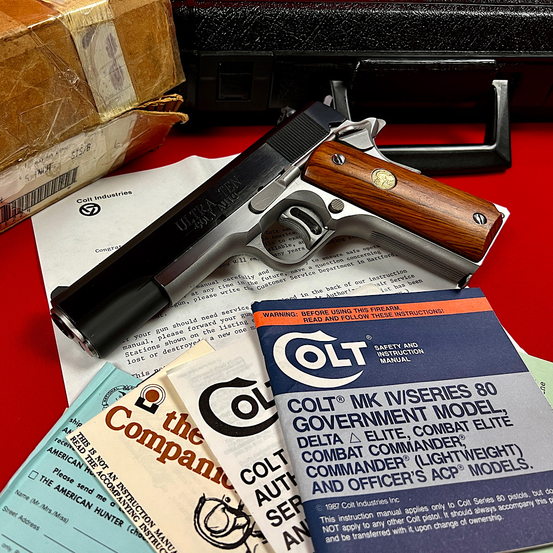 Rare and Desired 1989 Colt Ultra Ten 10mm 99% In Box Collector! - Semi ...