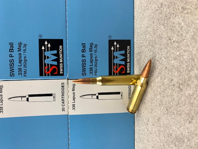 20 RUAG Ammo 363540200 Swiss P Ball 338 Lapua Mag 252gr FMJ - Rifle ...