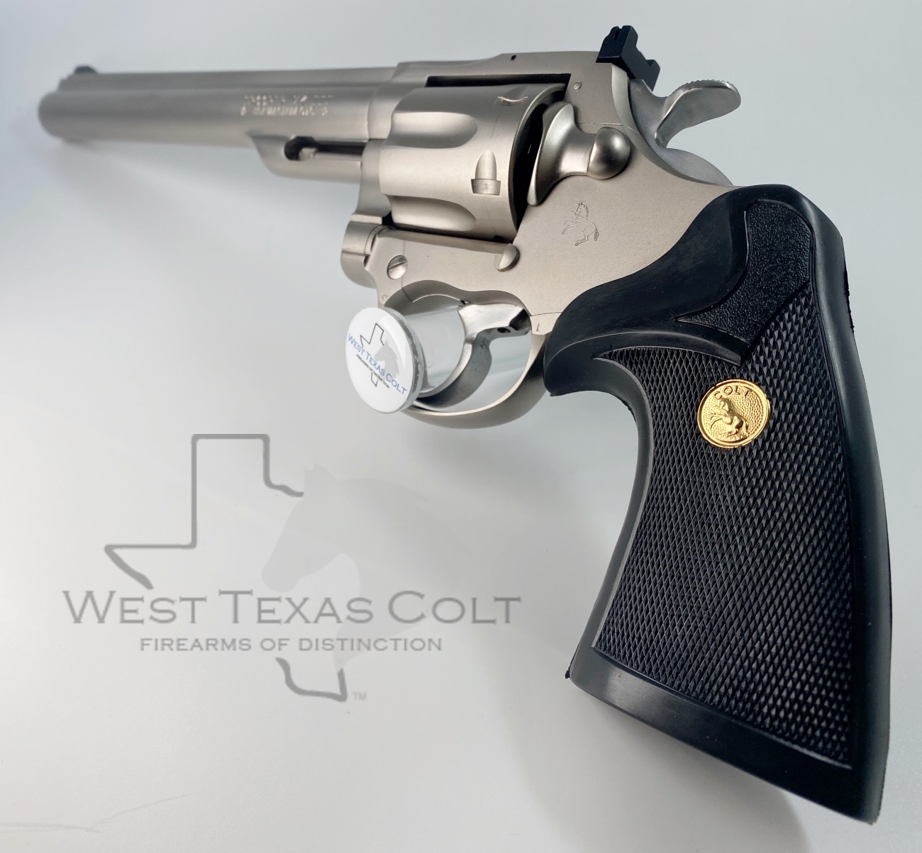 Colt Trooper MKIII .22LR RARE 8" E-Nickel Finish 99%+ Collector's Grade ...