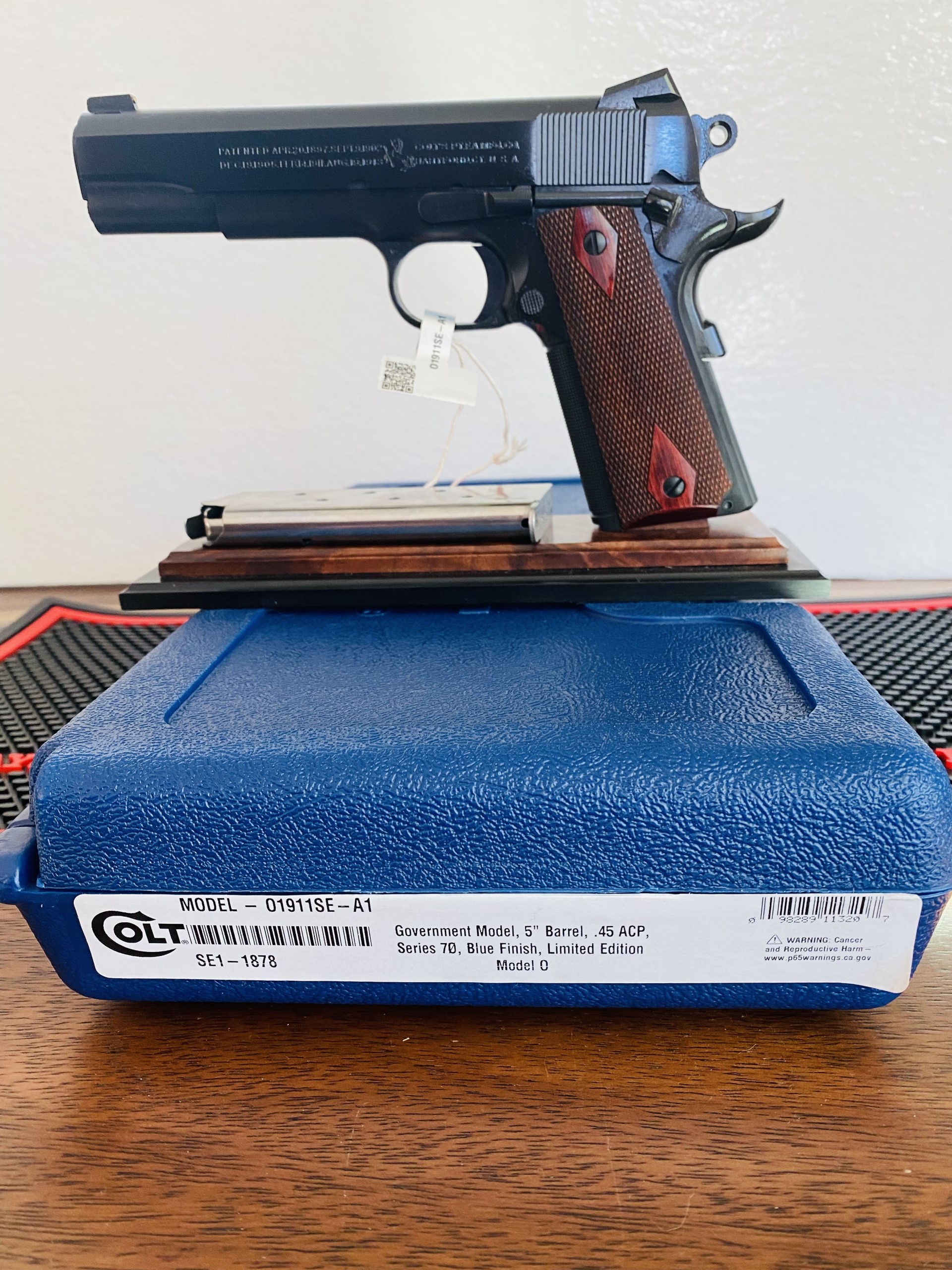 COLT GOVERNMENT .45ACP 5" - SERIES 70 BLUED LMT EDITION - O1911SE-A1 ...
